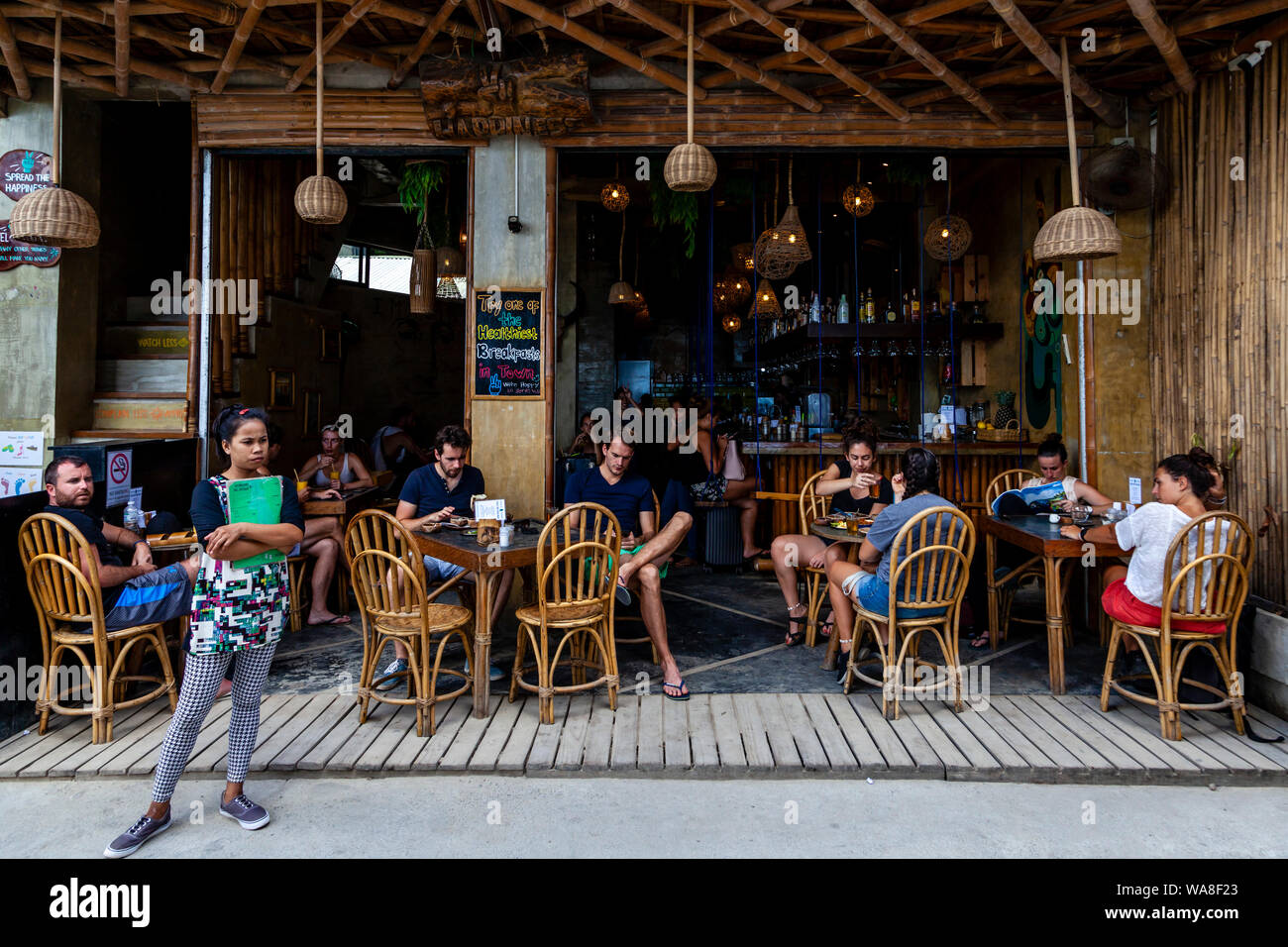 A Popular Cafe/Restaurant In El Nido, Palawan Island, The Philippines ...