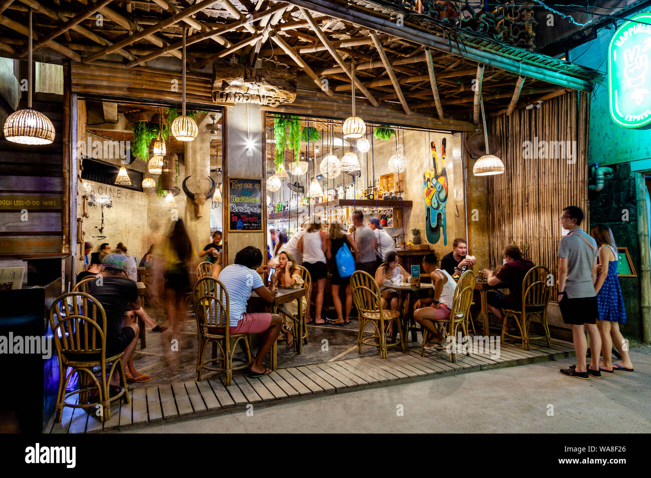 A Popular Cafe/Restaurant In El Nido, Palawan Island, The Philippines ...