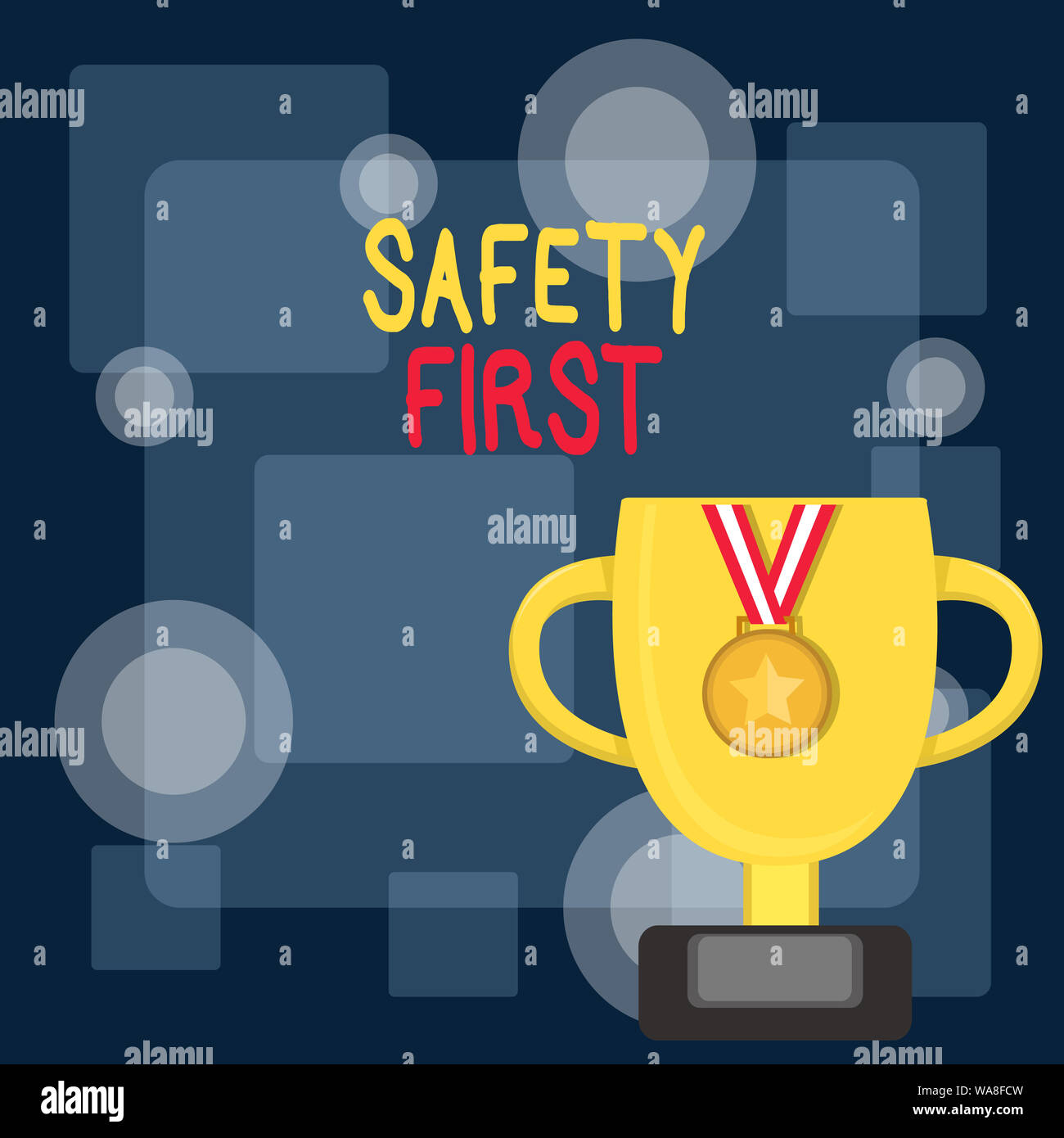 Writing note showing Safety First. Business concept for used to say ...