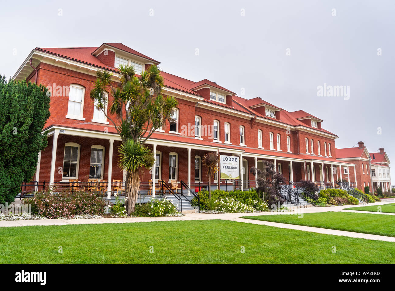 August 10, 2019 San Francisco / CA / USA - Lodge at the Presidio on the ...