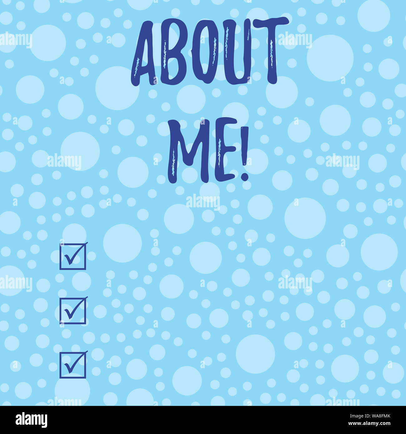 Conceptual hand writing showing About Me. Concept meaning telling ...