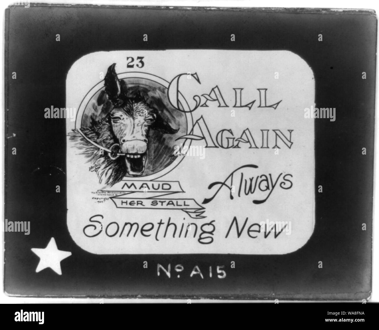 Call again. Always something new / D'Artois Stock Photo - Alamy