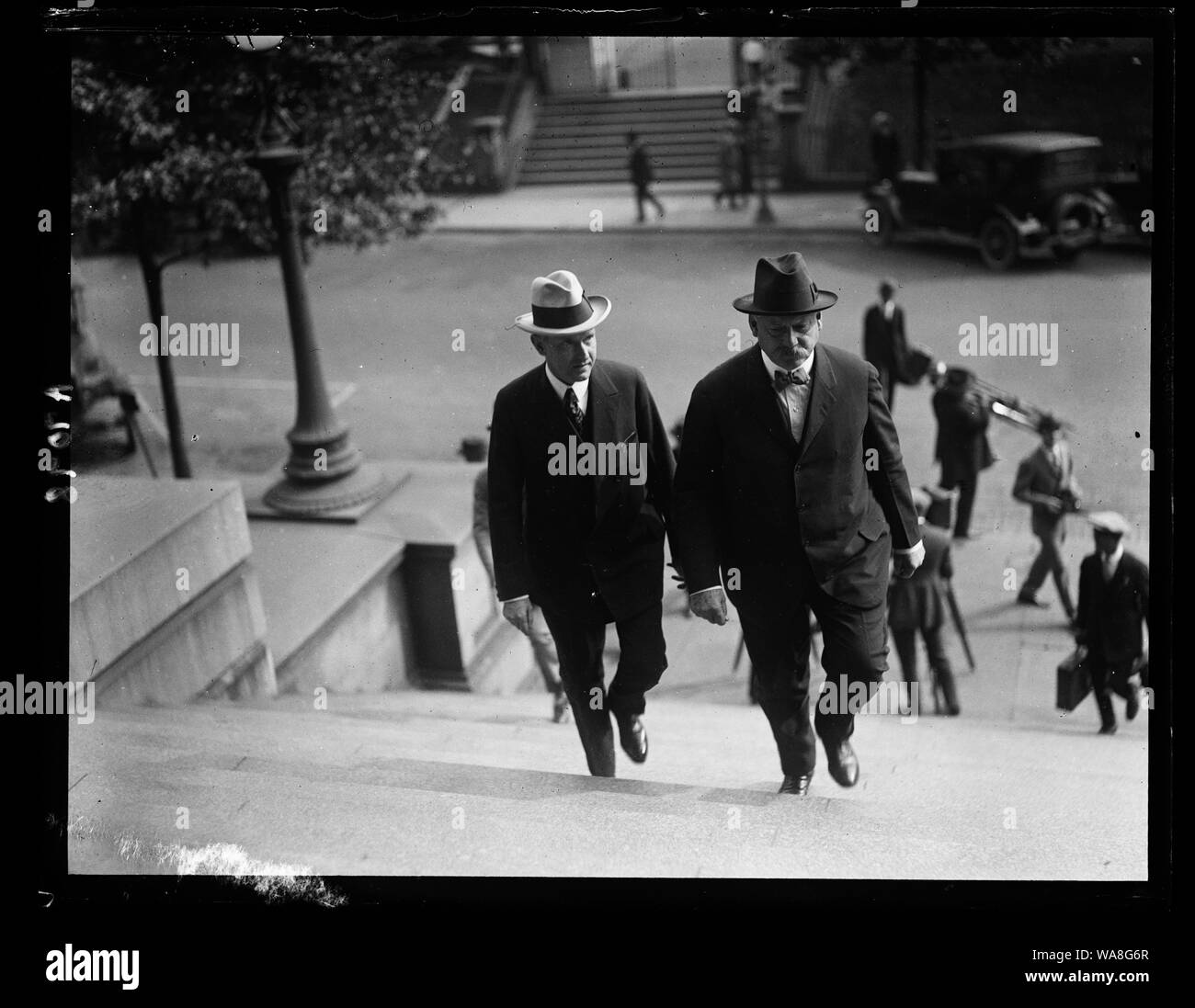Calvin Coolidge and John W. Weeks Stock Photo - Alamy