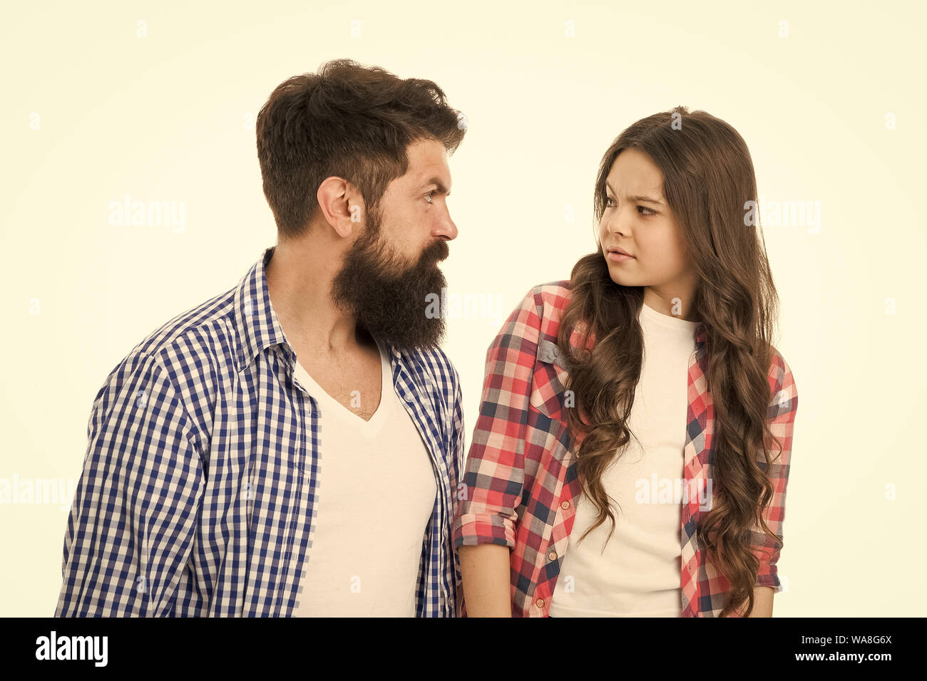 Strict father and daughter hi-res stock photography and images - Alamy