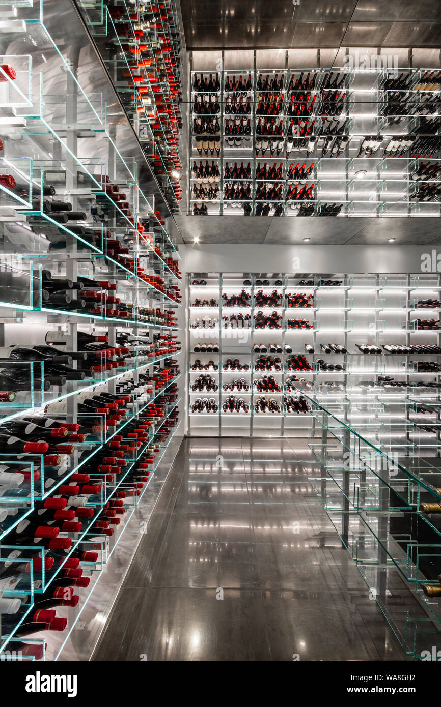 Modern wine cellar Stock Photo - Alamy