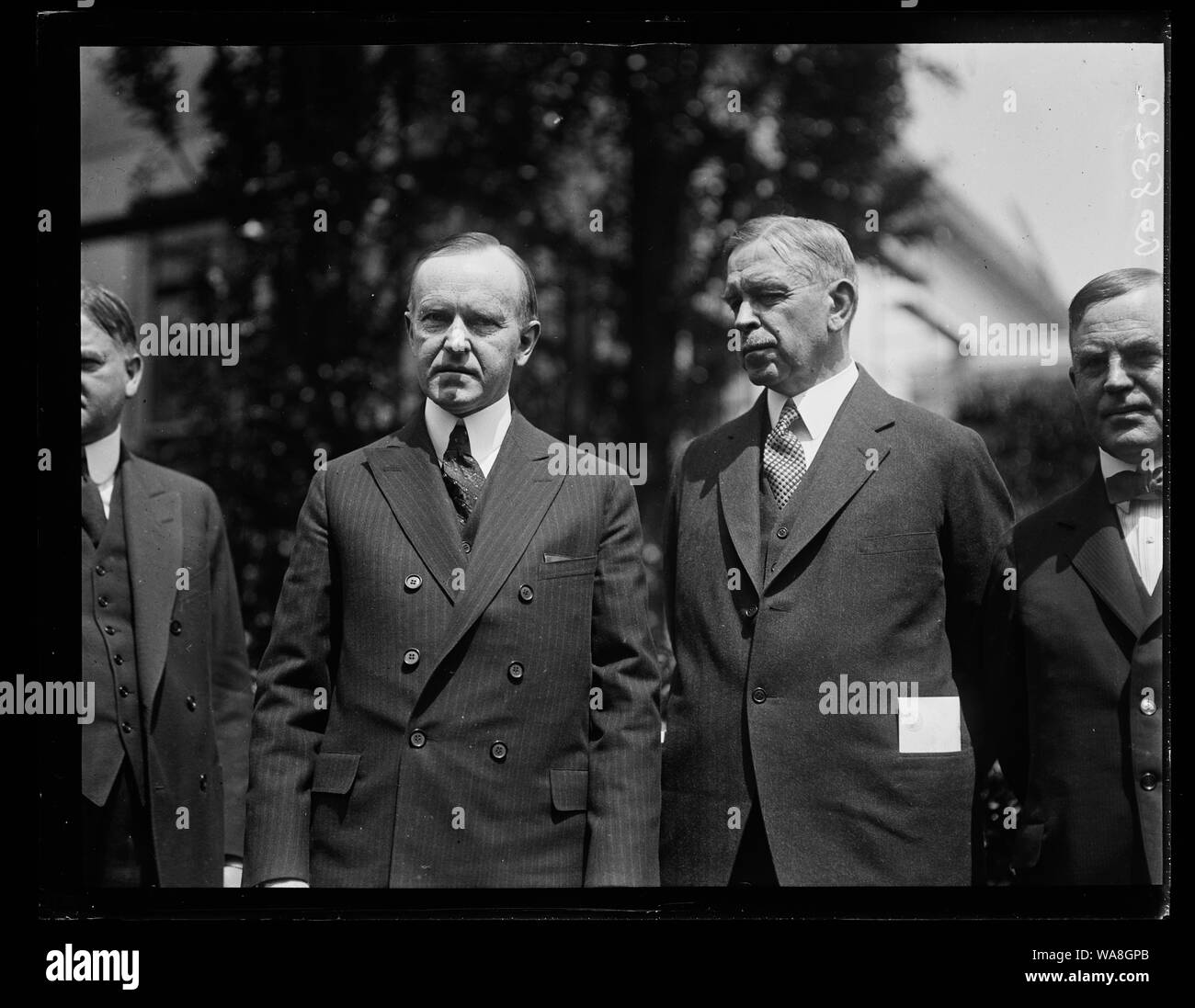 Calvin Coolidge, Hubert Work, and Henry C. Wallace Stock Photo - Alamy