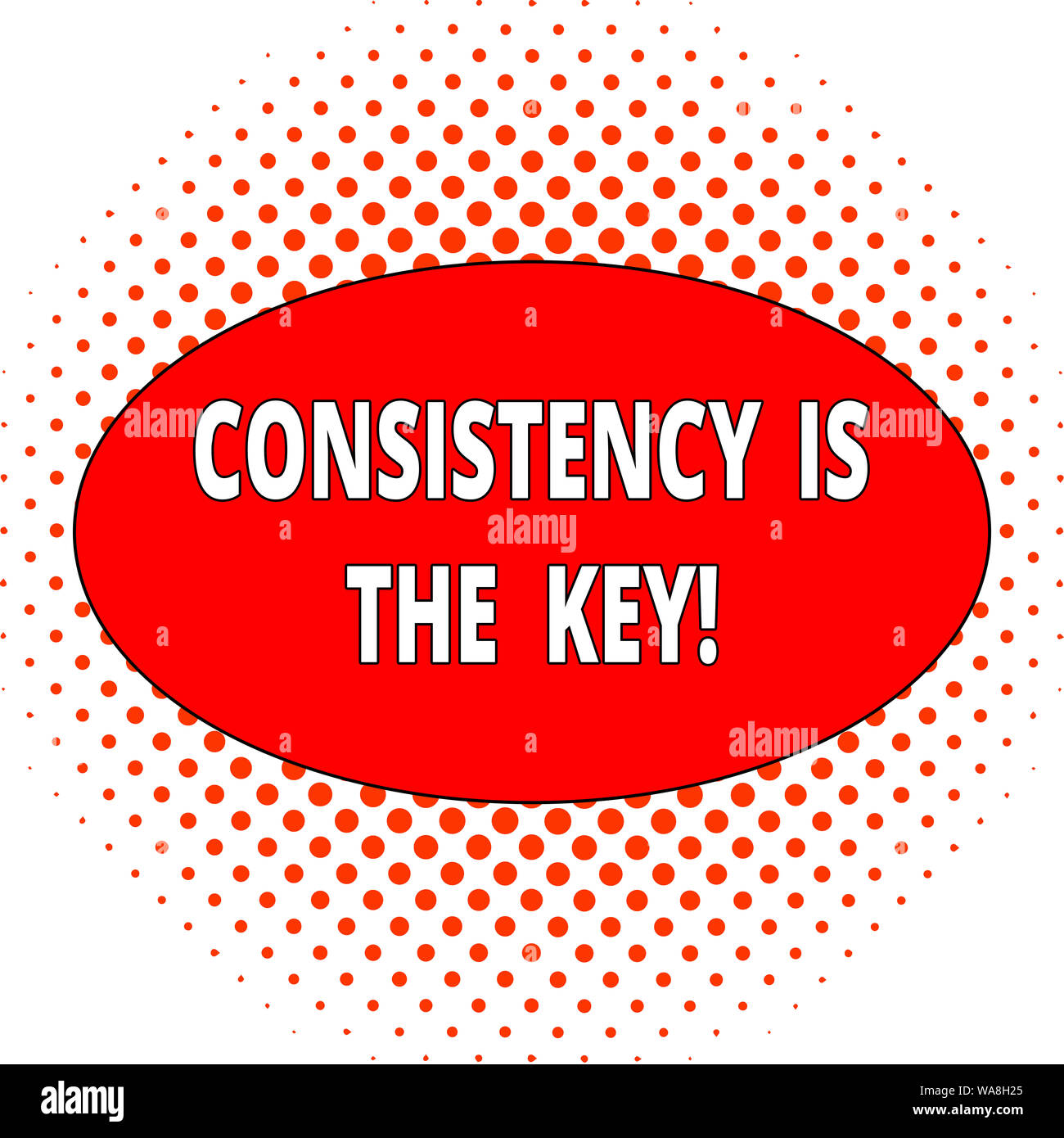 Handwriting text Consistency Is The Key. Conceptual photo by Breaking ...