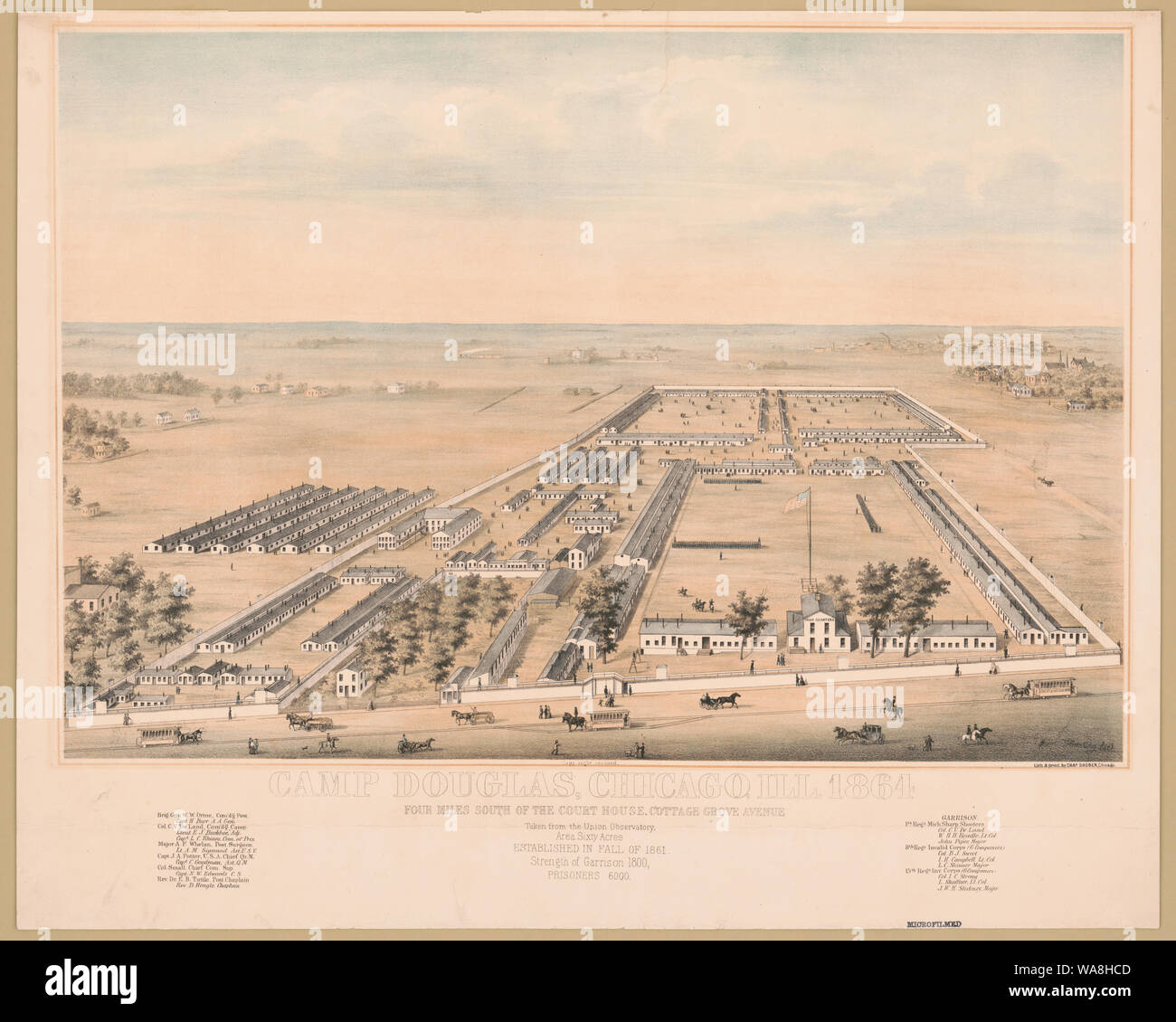 Camp Douglas, Chicago, Ill. 1864 Stock Photo - Alamy