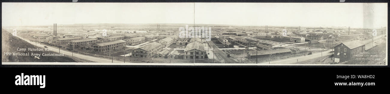 Camp Funston, Kan., 14th National Army Cantonment Stock Photo - Alamy