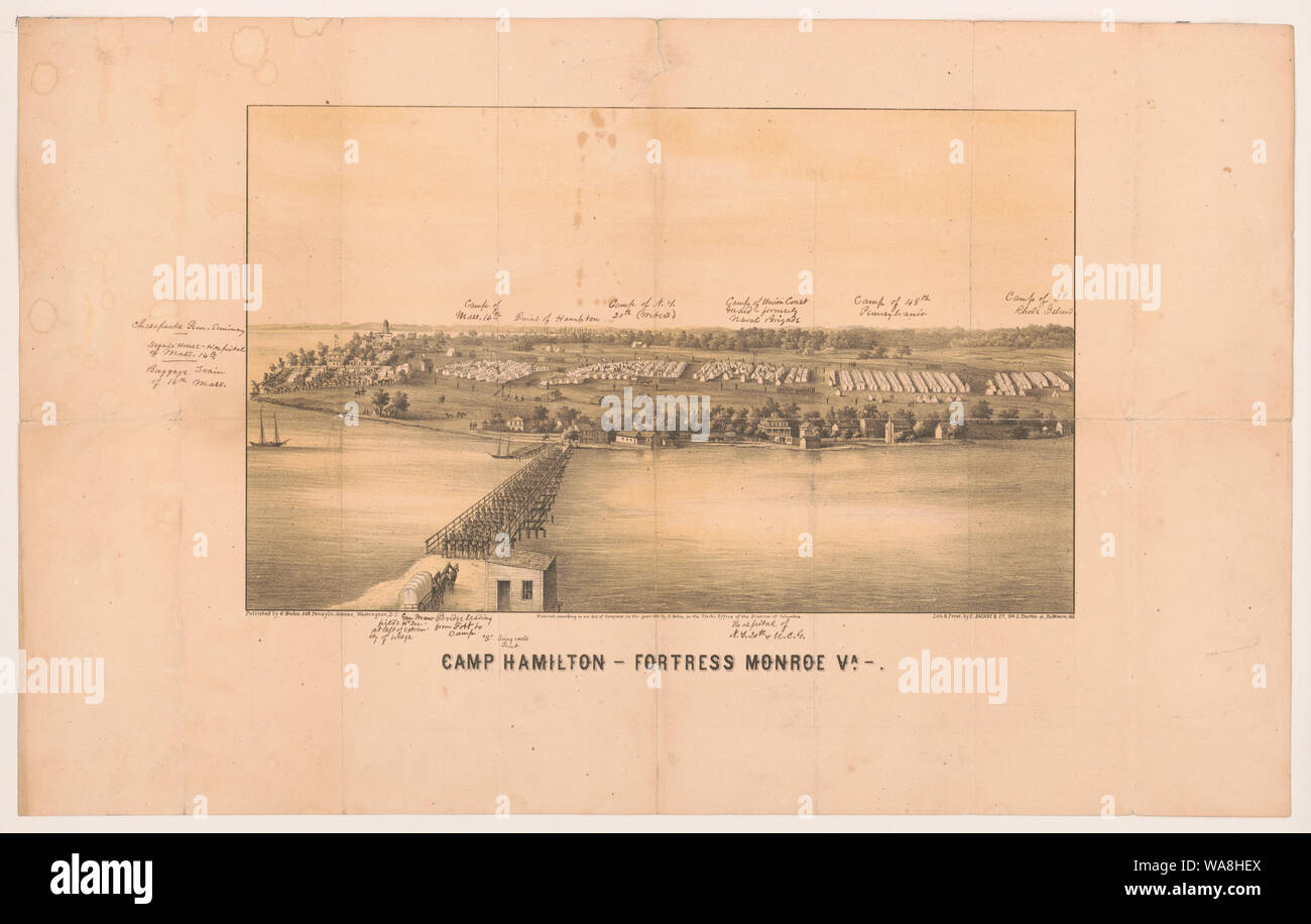 Camp Hamilton - Fortress Monroe Va Stock Photo - Alamy