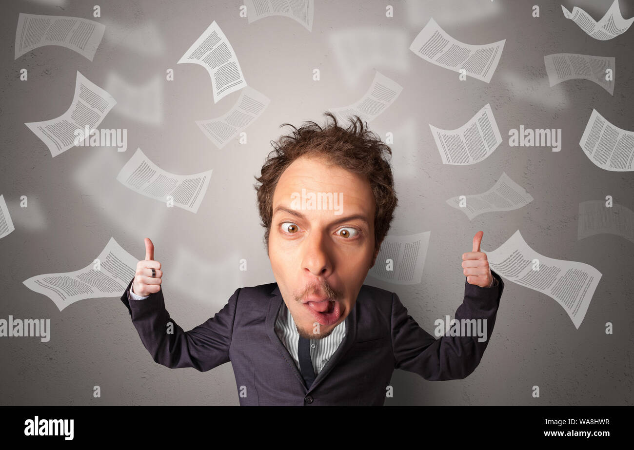 Flying documents hi-res stock photography and images - Alamy