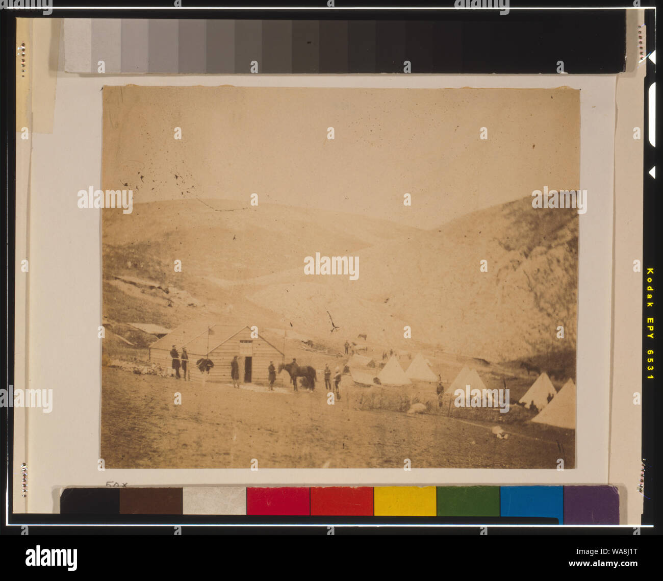 Camp of the 4th Dragoon Guards near Karyni Stock Photo - Alamy