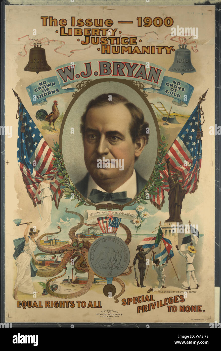 Campaign poster for William J. Bryan Stock Photo - Alamy
