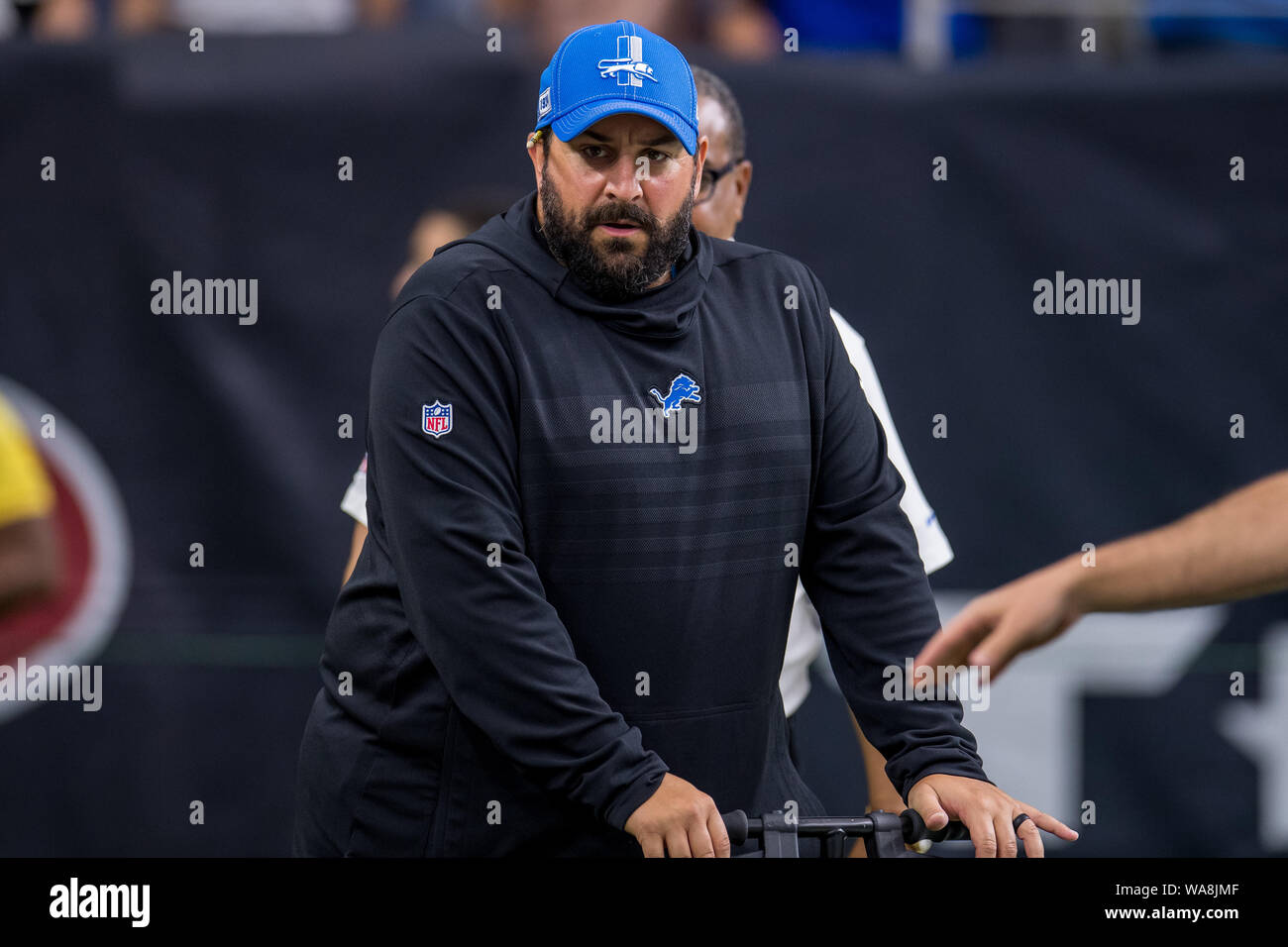 August 17, 2019: Detroit Lions head coach Matt Patricia prior to an NFL ...