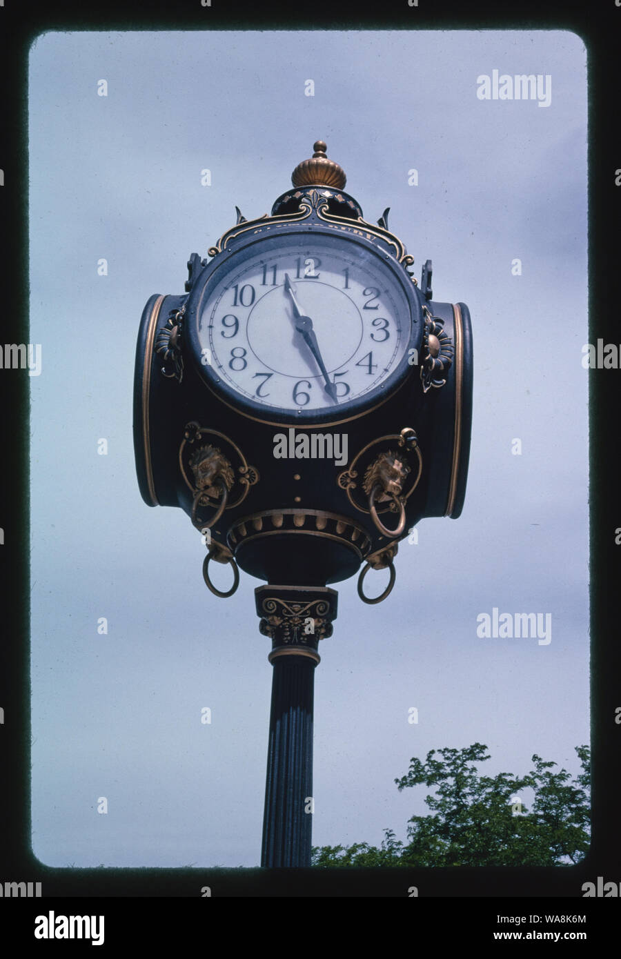 Canterbury street clock, North Main Street, Twin Falls, Idaho Stock ...