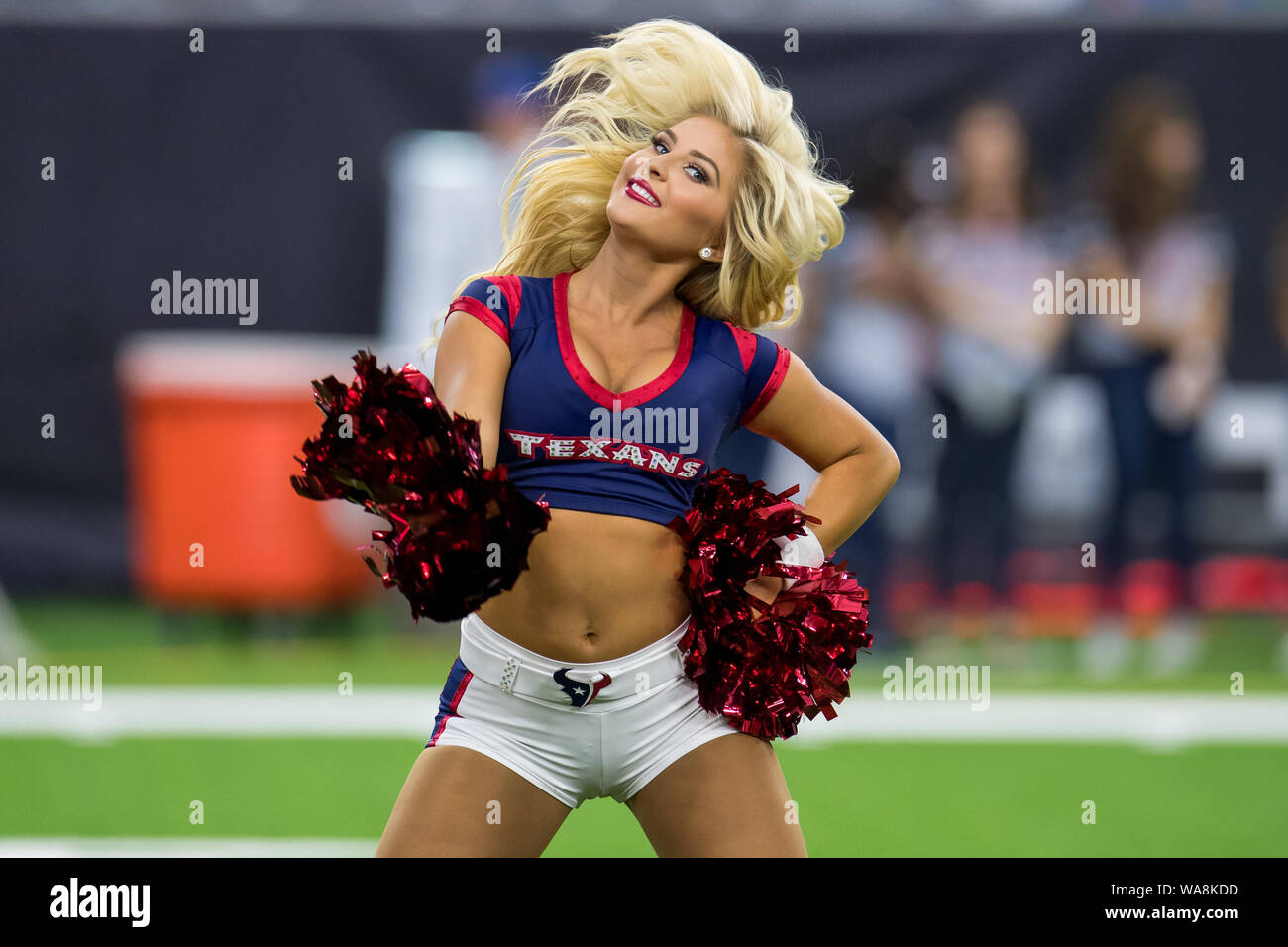 August 17, 2019: The Houston Texans Cheerleaders perform prior to an ...