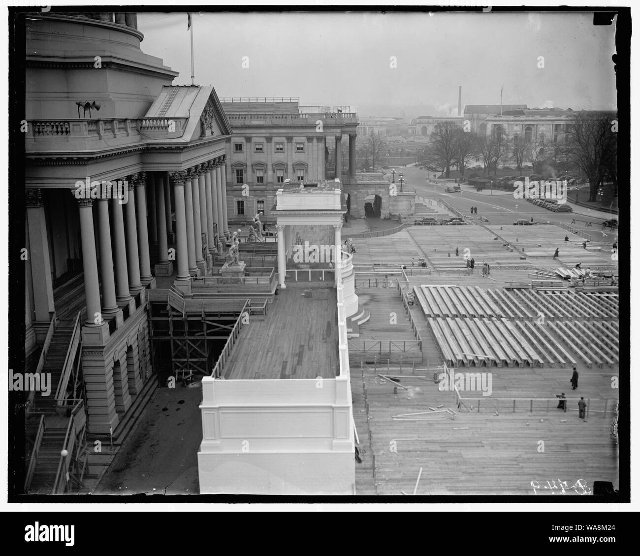 Capitol inaugural stands. Washington D.C. The Inaugural stands on the ...
