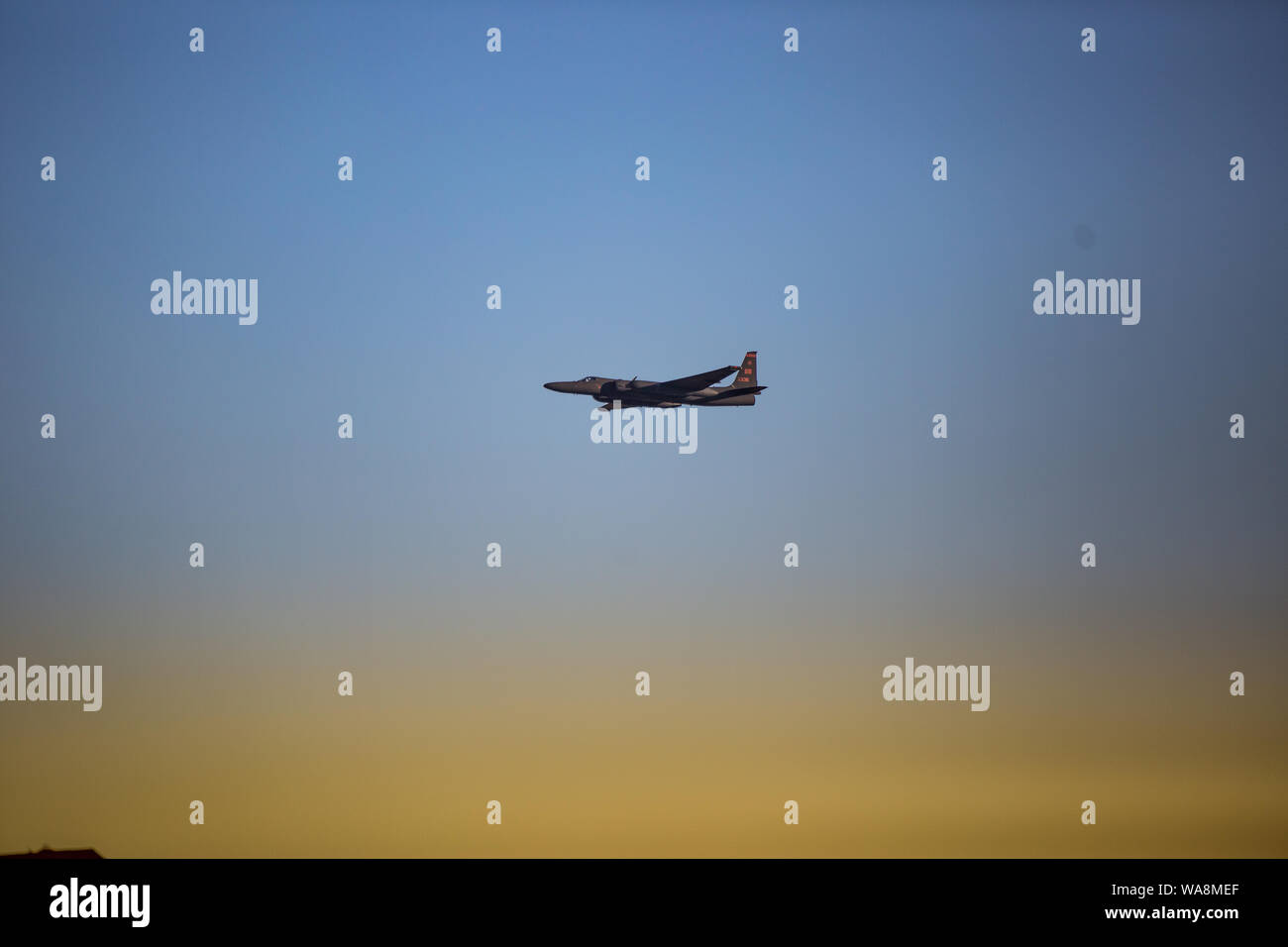 Plane Flying in Air Stock Photo - Alamy