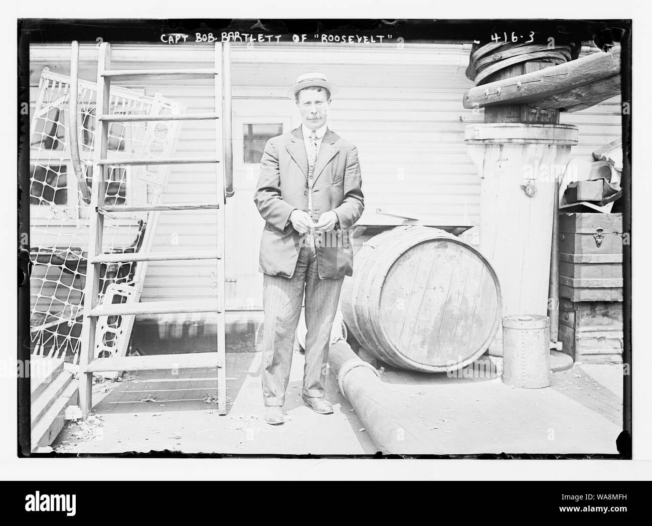 Capt. Bob Bartlett of Roosevelt Stock Photo - Alamy