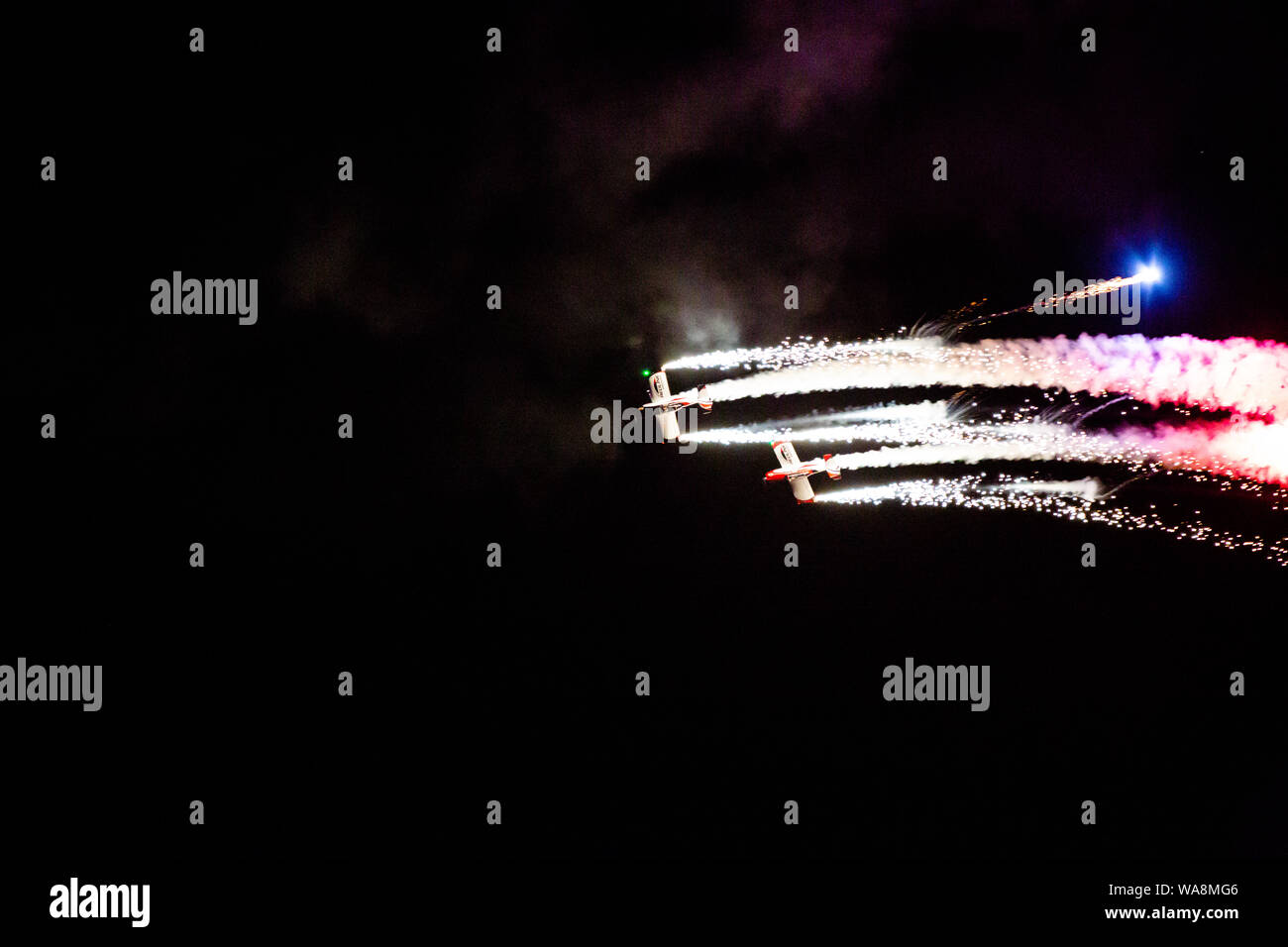 Airplane cockpit night red hi-res stock photography and images - Alamy