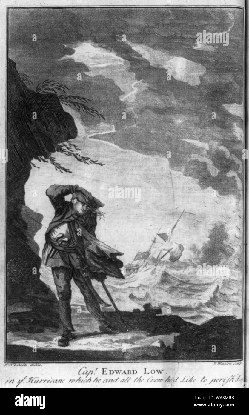 Capt. Edward Low in a hurricane which he and all the crew had like to ...