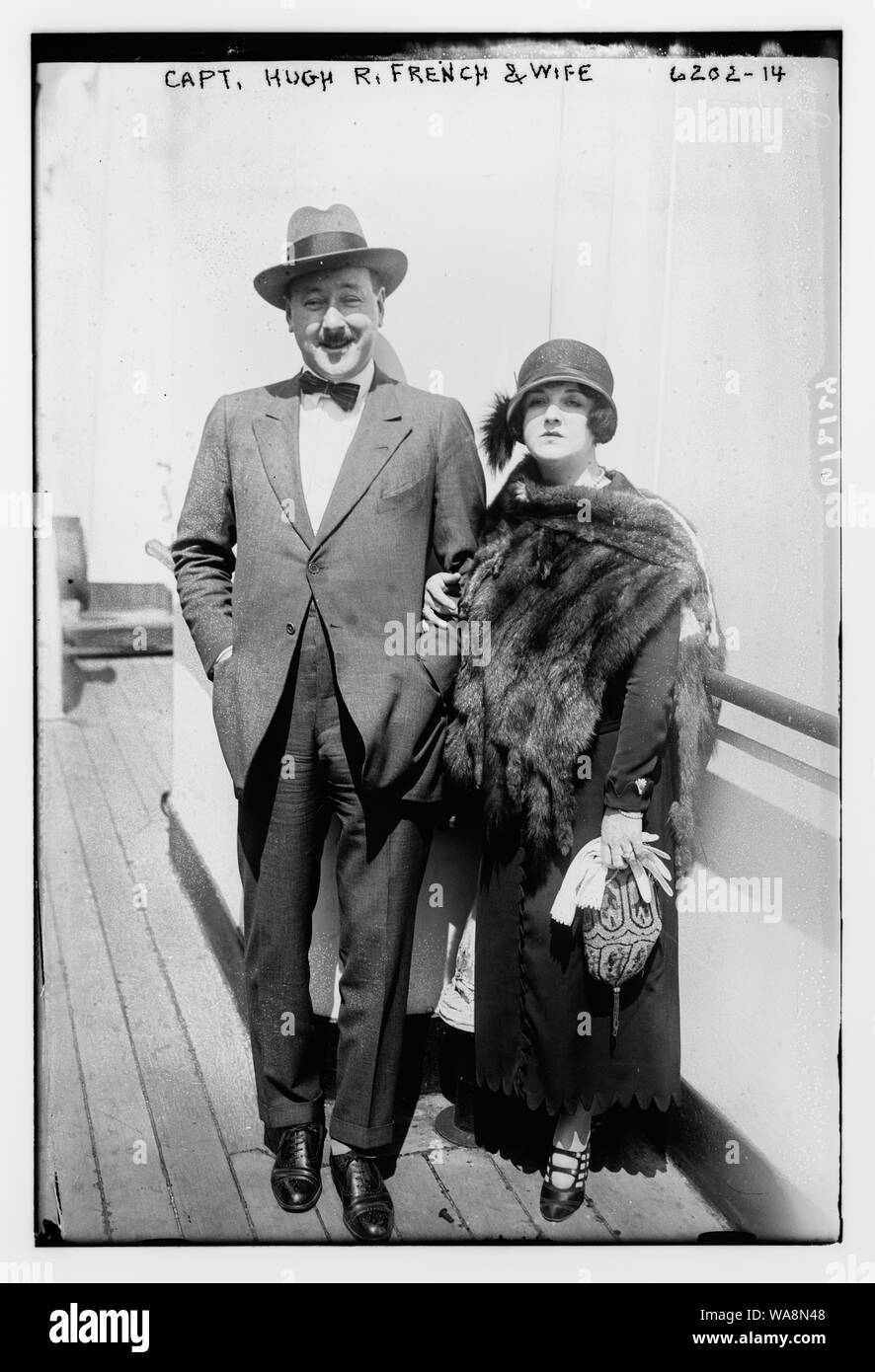 Capt. Hugh R. French & wife Stock Photo - Alamy