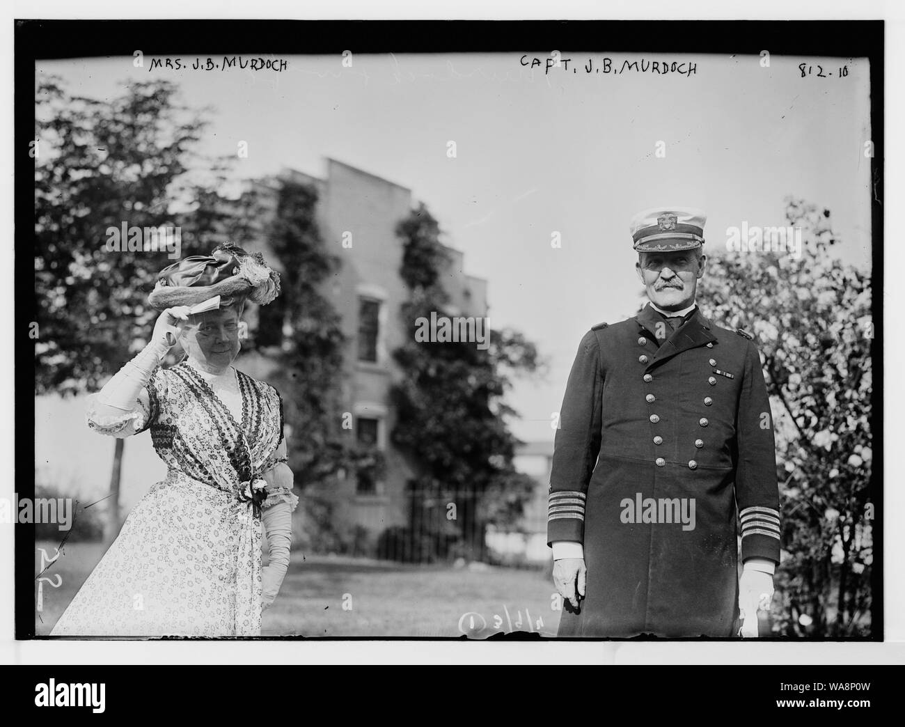 Capt. and Mrs. J.B. Murdoch Stock Photo - Alamy