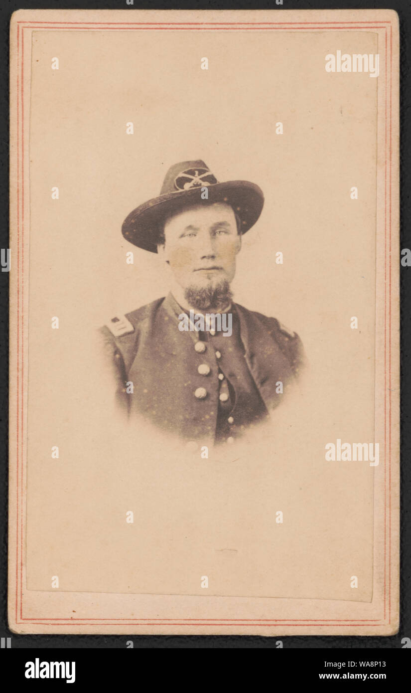 Captain Allen Banks of Co. H, 1st New York Veteran Cavalry Regiment in ...