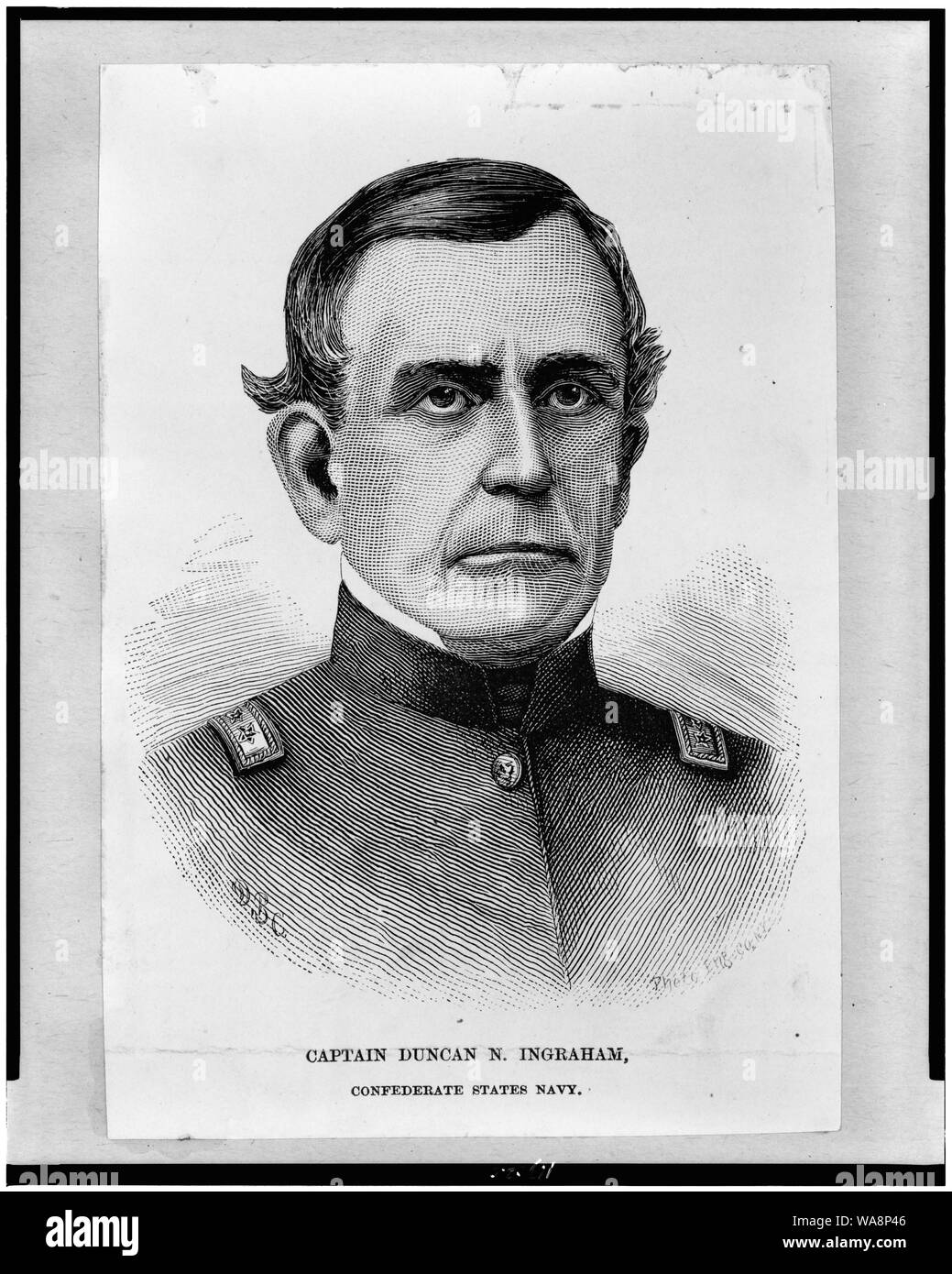 Captain Duncan N. Ingraham, Confederate States Navy, bust portrait ...