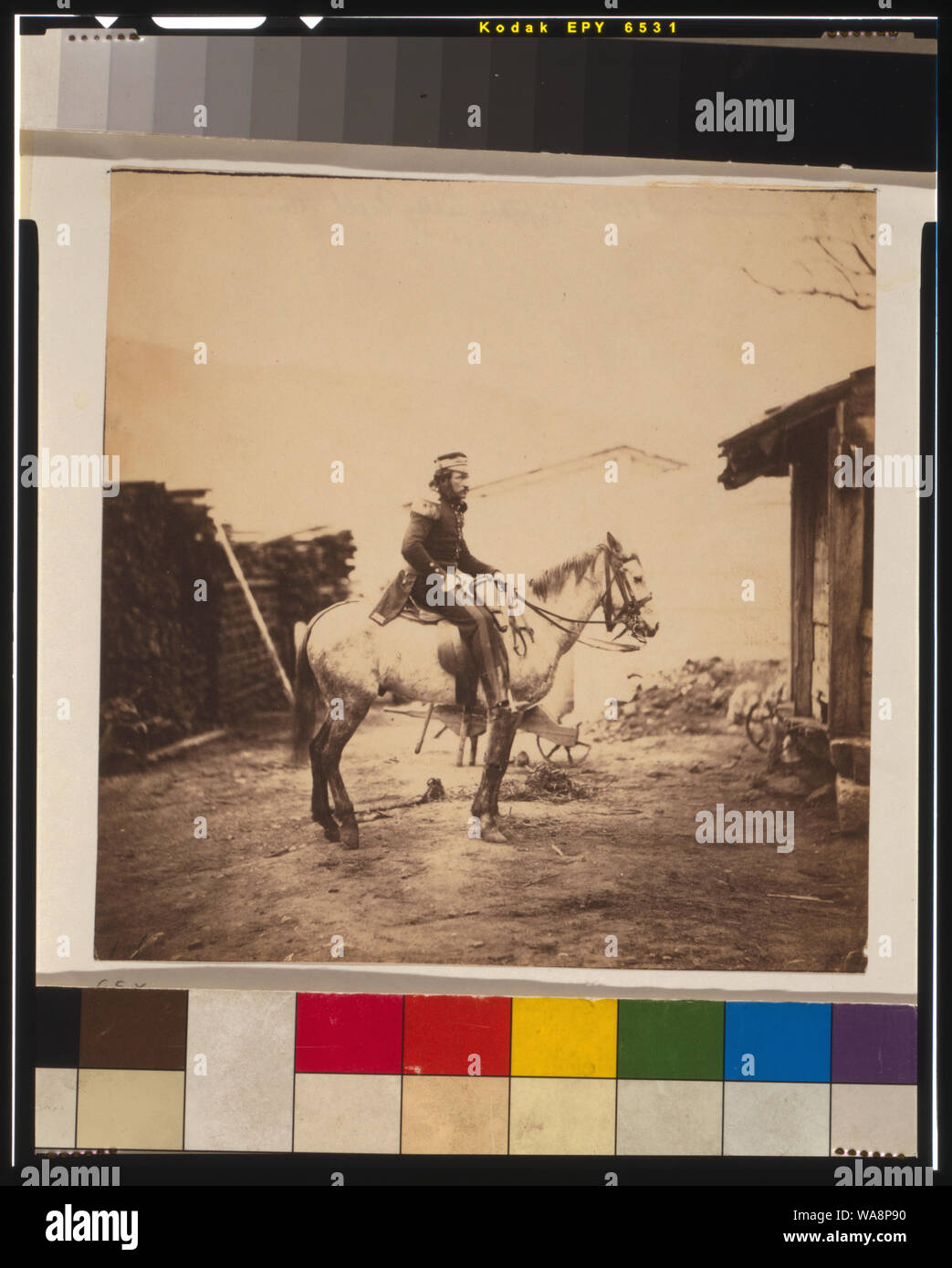 Captain Lilley, field train Stock Photo - Alamy