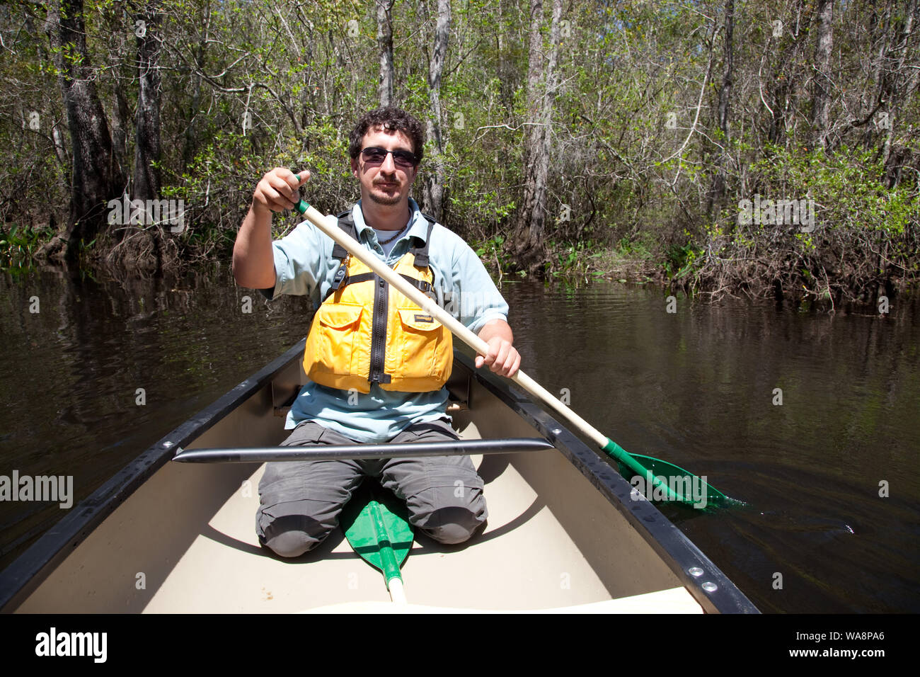 Captain Michael Dorie, who runs the 5 Rivers Delta Safaris can navigate ...