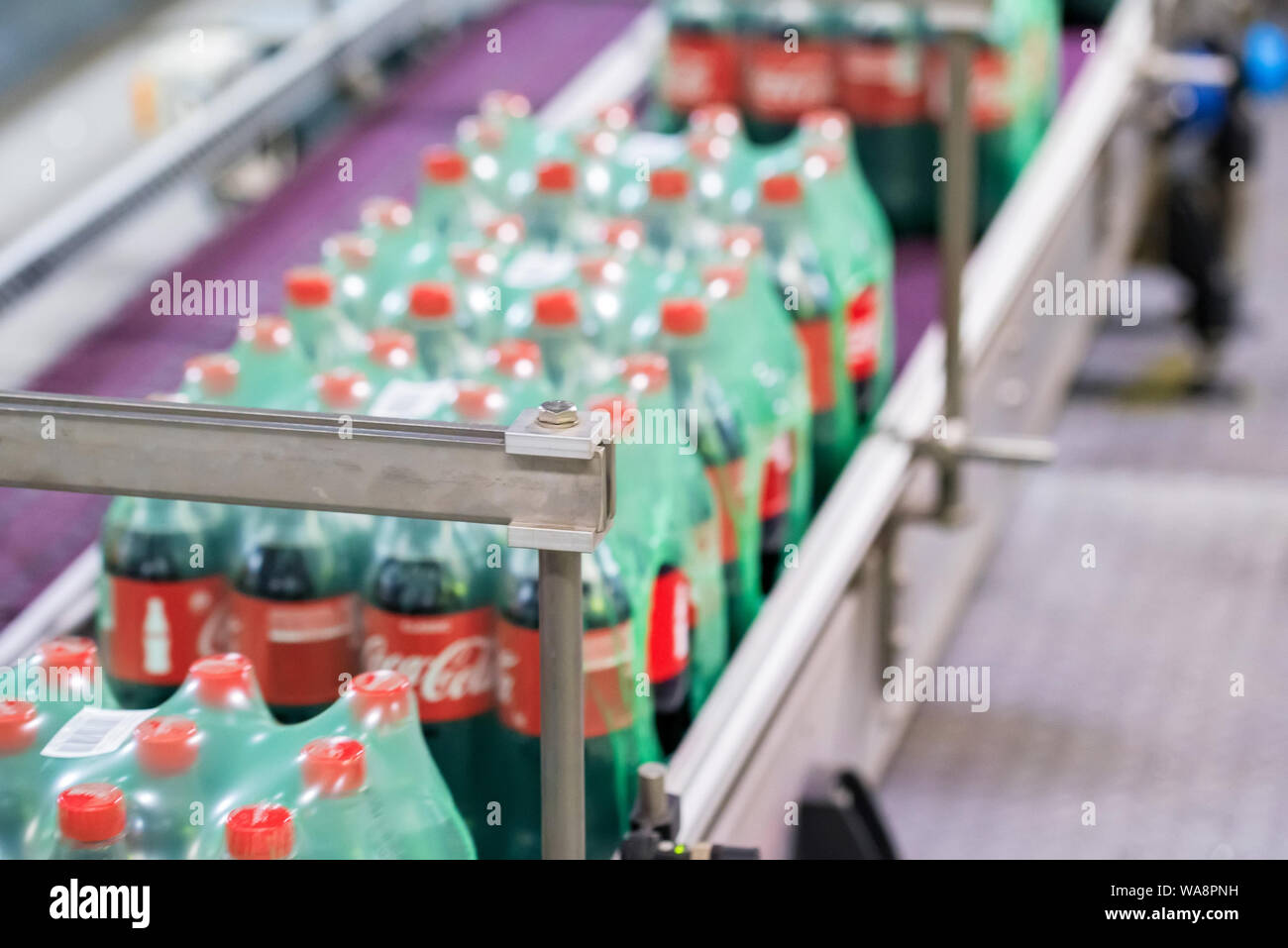 Coca cola factory bottles hi-res stock photography and images - Alamy