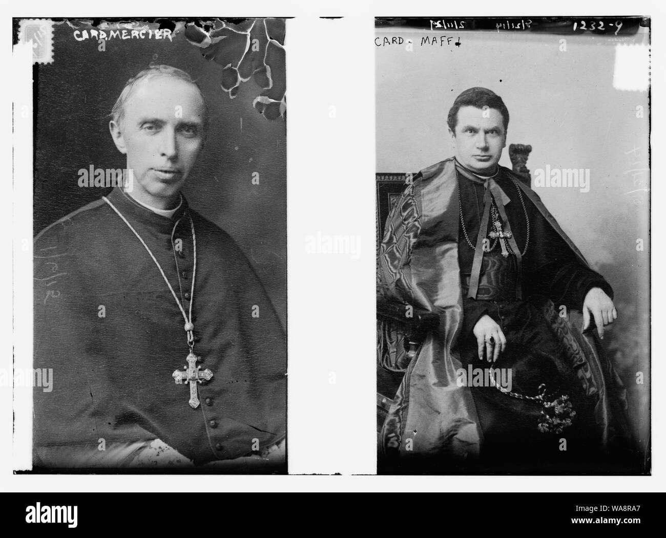Cardinal Mercier and Cardinal Maffi Stock Photo - Alamy