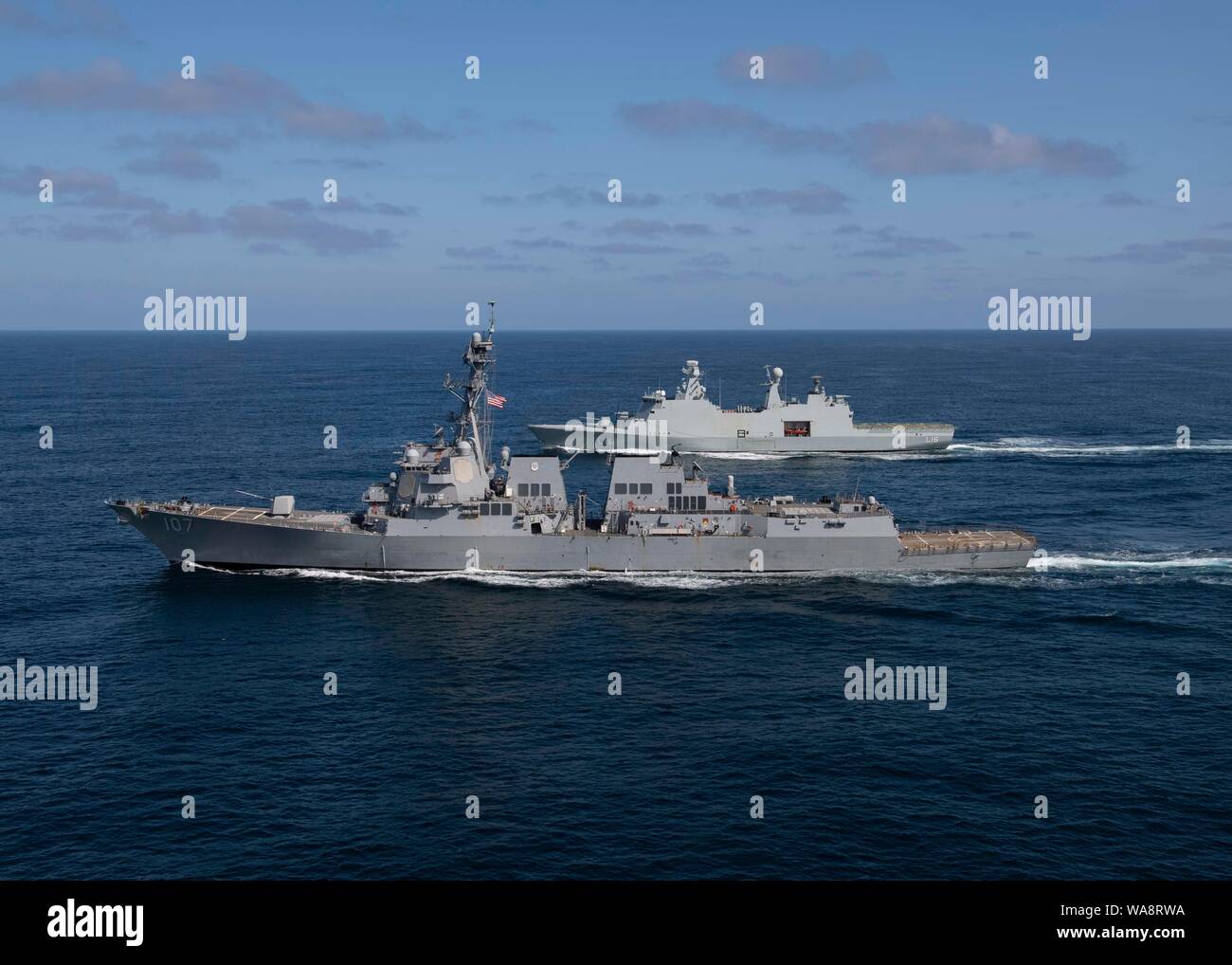 190816-N-TJ319-1417 ATLANTIC OCEAN (August 16, 2019) The U.S. Navy ...