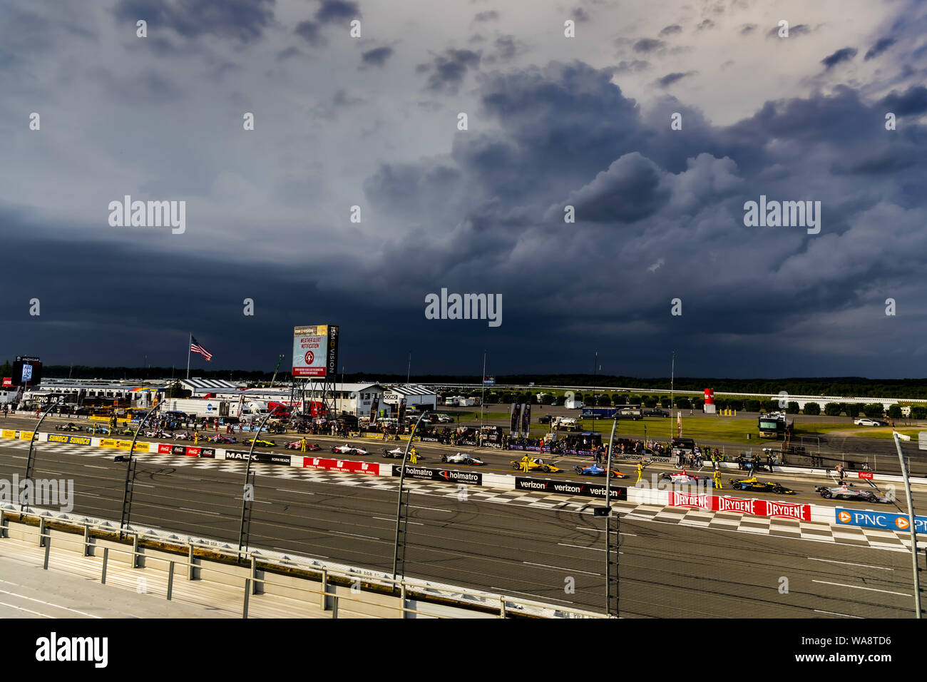 Long Pond, Pennsylvania, USA. 18th Aug, 2019. Pocono Raceway plays host ...