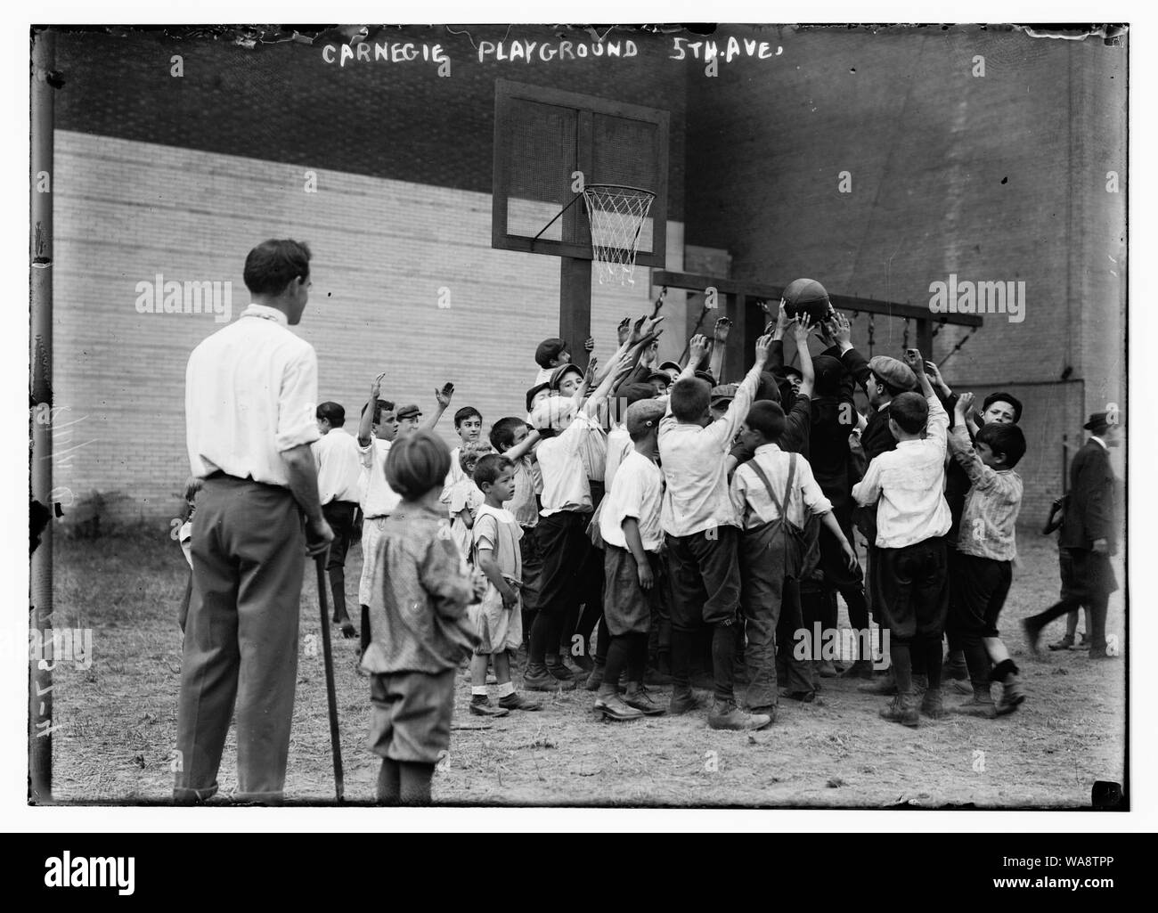 Childrens playground area Black and White Stock Photos & Images - Alamy