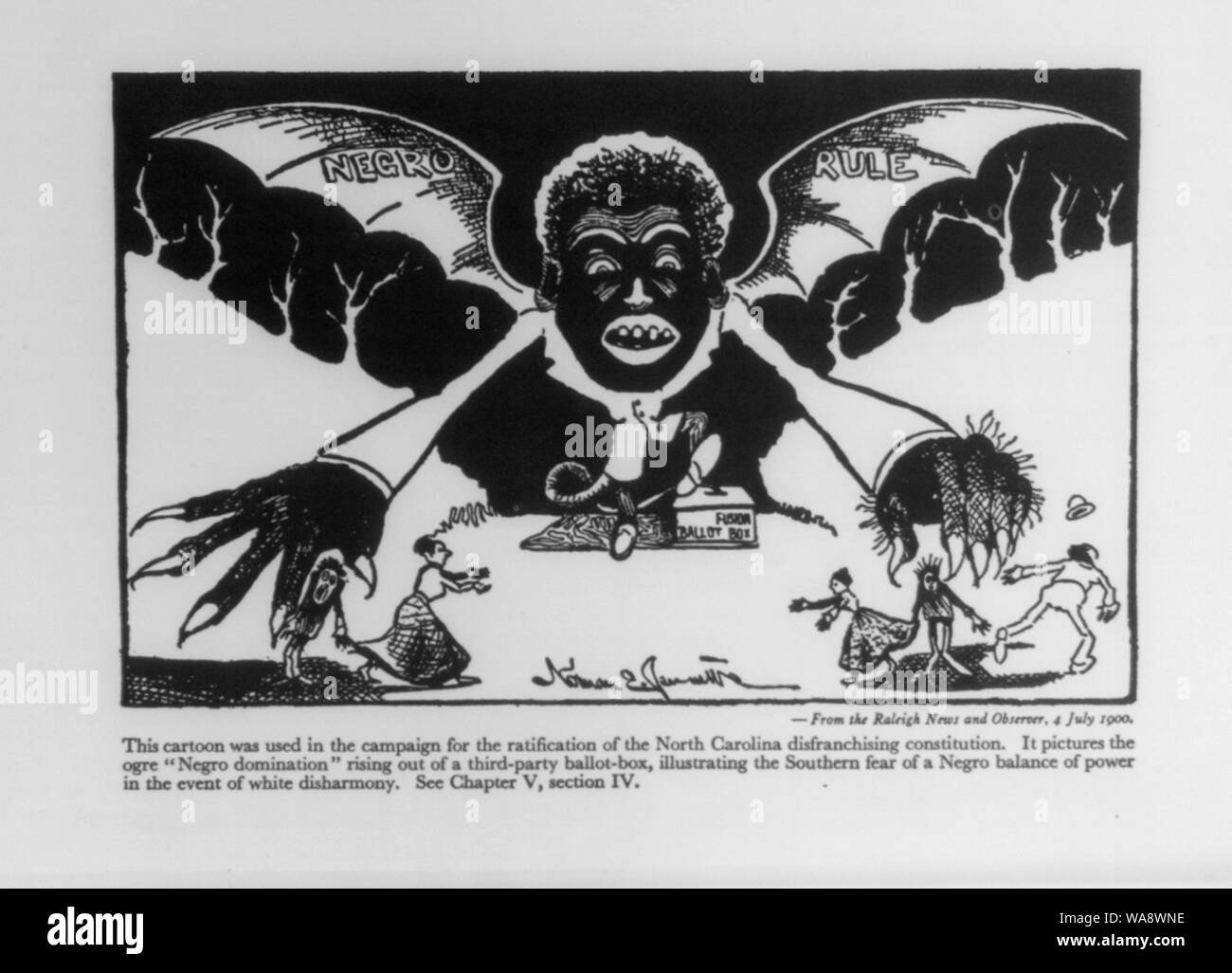 Cartoon used in the campaign for the ratification of the North Carolina ...