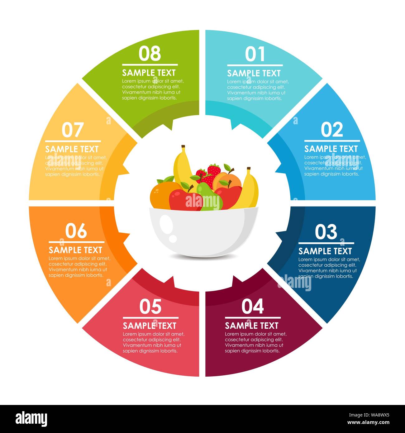 Healthy plate diagram Stock Vector Images - Alamy