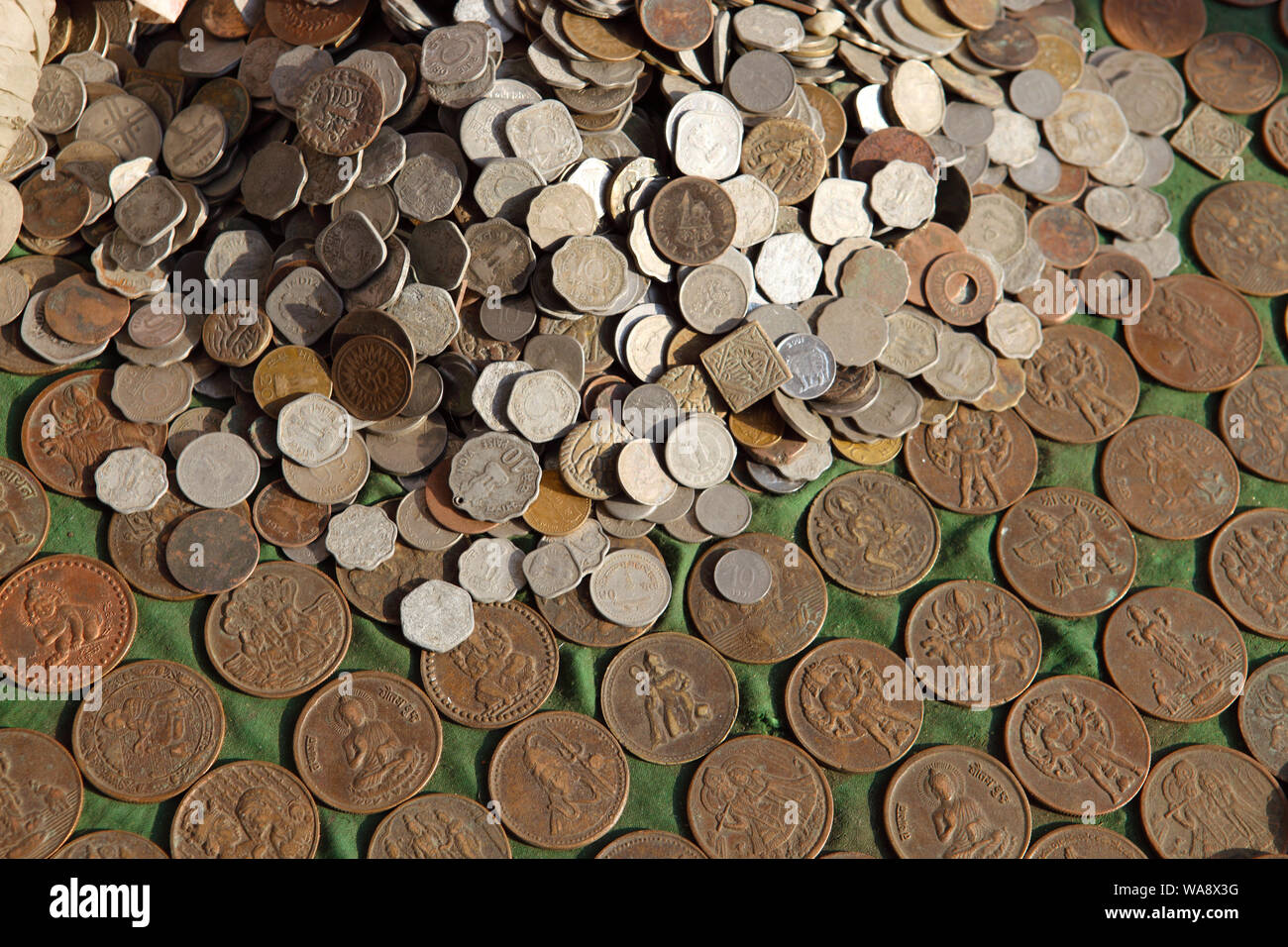 Collection of antique coins Stock Photo - Alamy