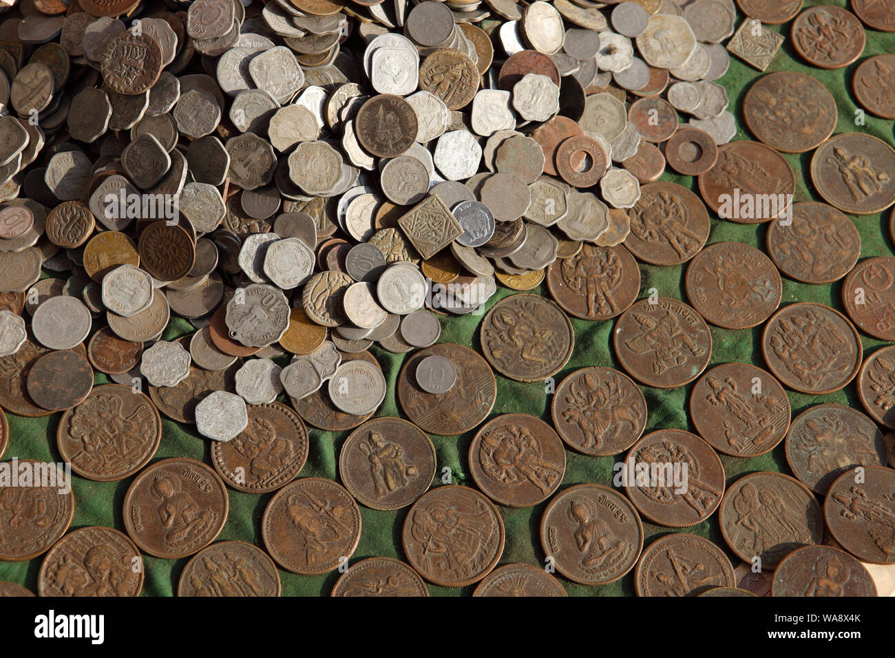 Collection of antique coins Stock Photo - Alamy
