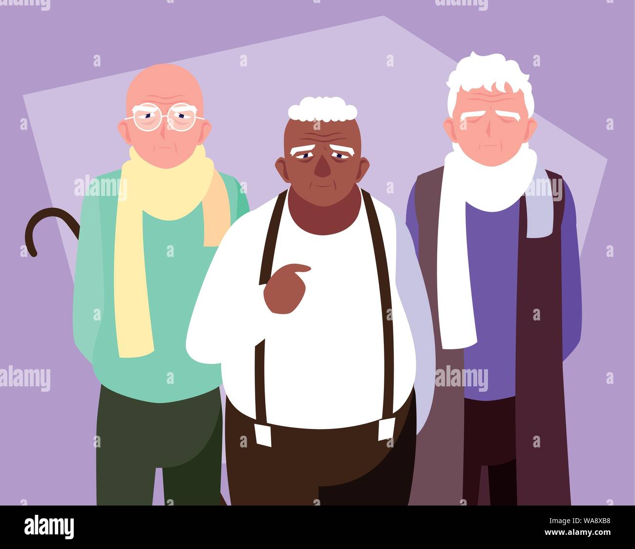 African elder group Stock Vector Images - Alamy