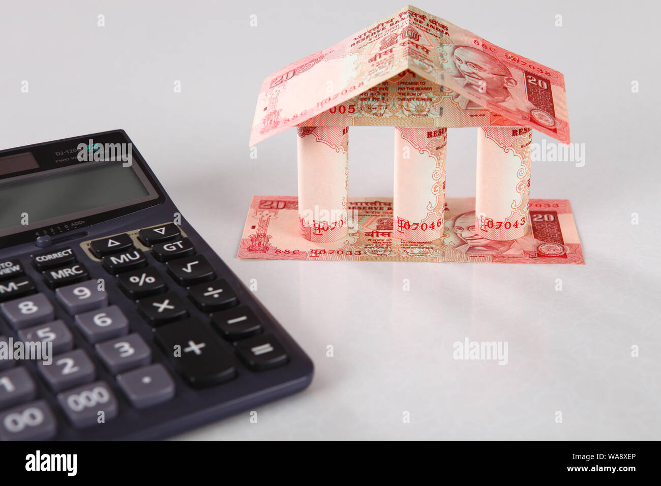 Model home made of Indian paper currency Stock Photo - Alamy