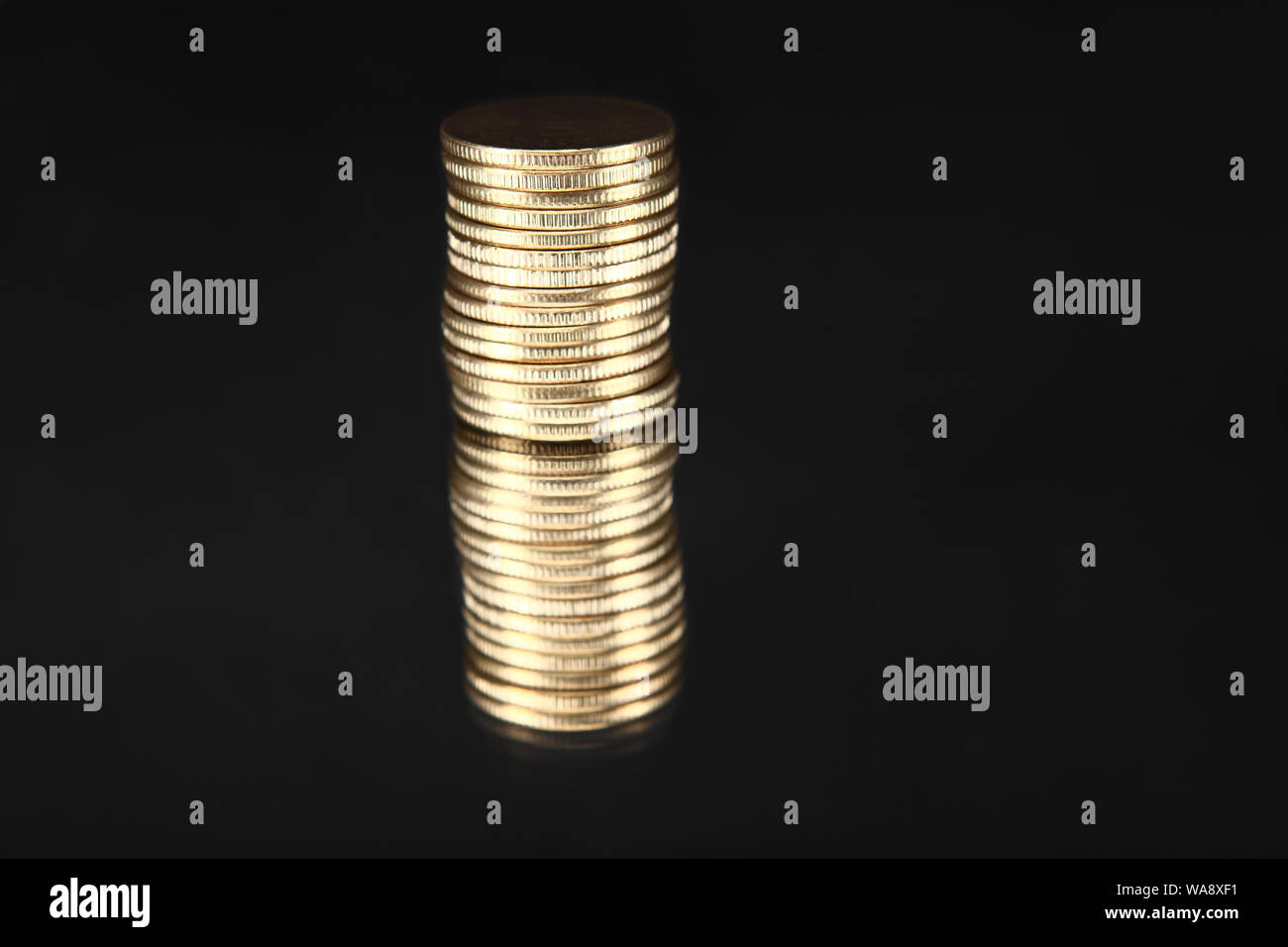 Stacks of Indian coins Stock Photo - Alamy