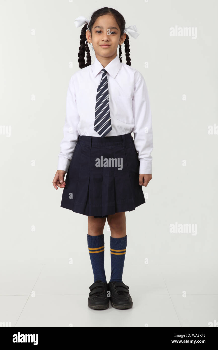 School uniform cut out full length hi-res stock photography and images ...