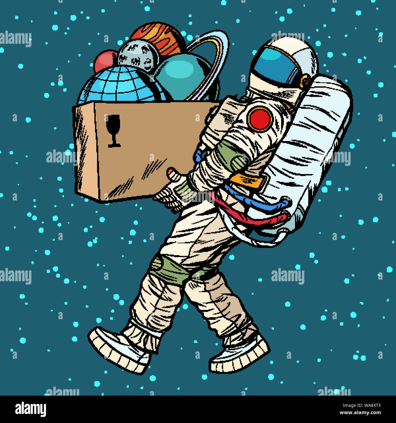 Space Exploration Illustration