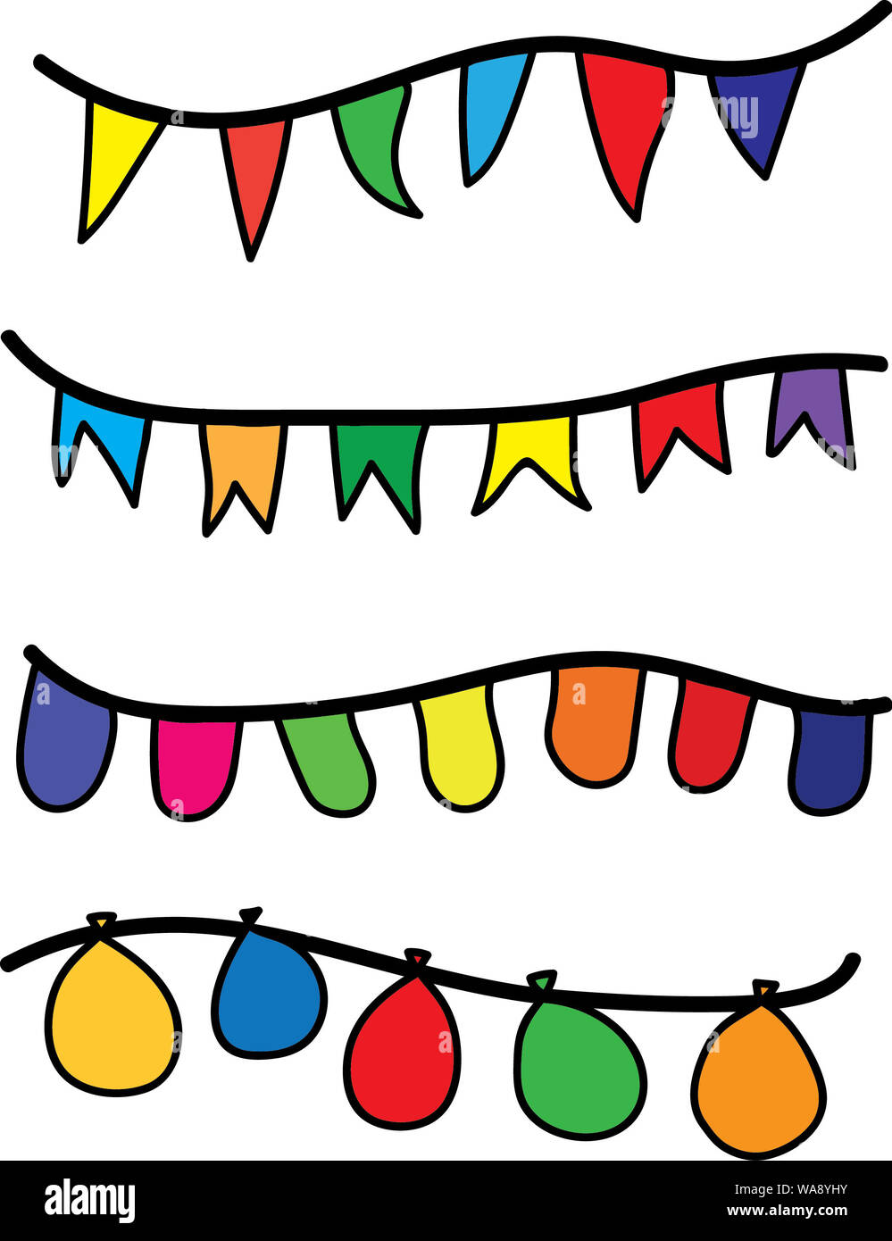 Party Buntings High Resolution Stock Photography and Images - Alamy