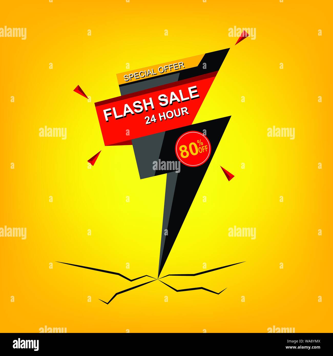 Price flash vector vectors hi-res stock photography and images - Alamy