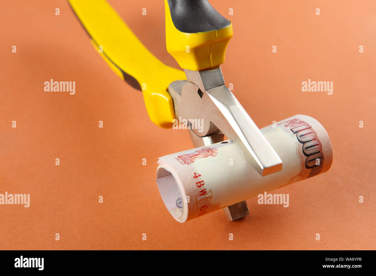 Roll indian currency rupee notes hi-res stock photography and images ...