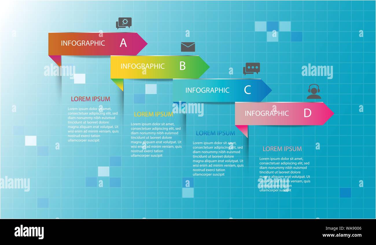 Infographic with a Background Geometric Box Stock Vector Image & Art ...