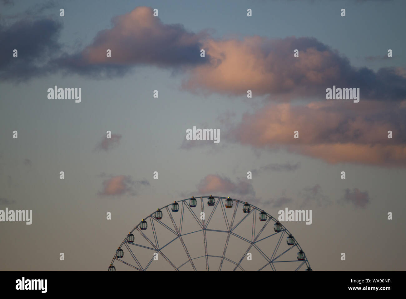 white ferris wheel with copy space Stock Photo - Alamy